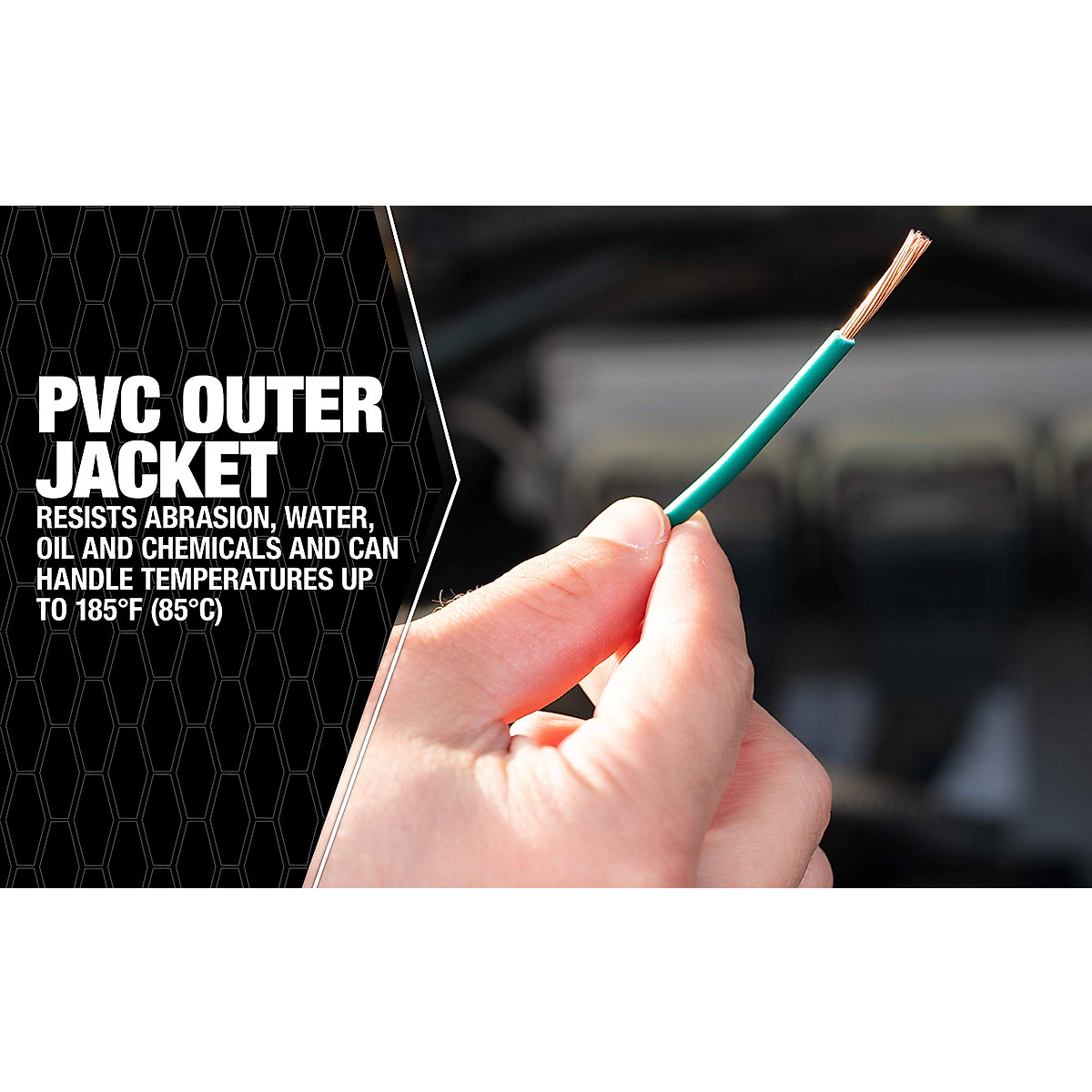 Southwire 55835023 Primary Wire, 18-Gauge Bulk Spool, 100-Feet, Green