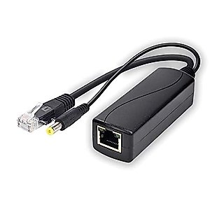 Ubibot POE Splitter for GS1-AETH Device, DC 12V Output, IEEE 802.3af Compliant, for Non-PoE IP Camera, AP, Router Voip Phone