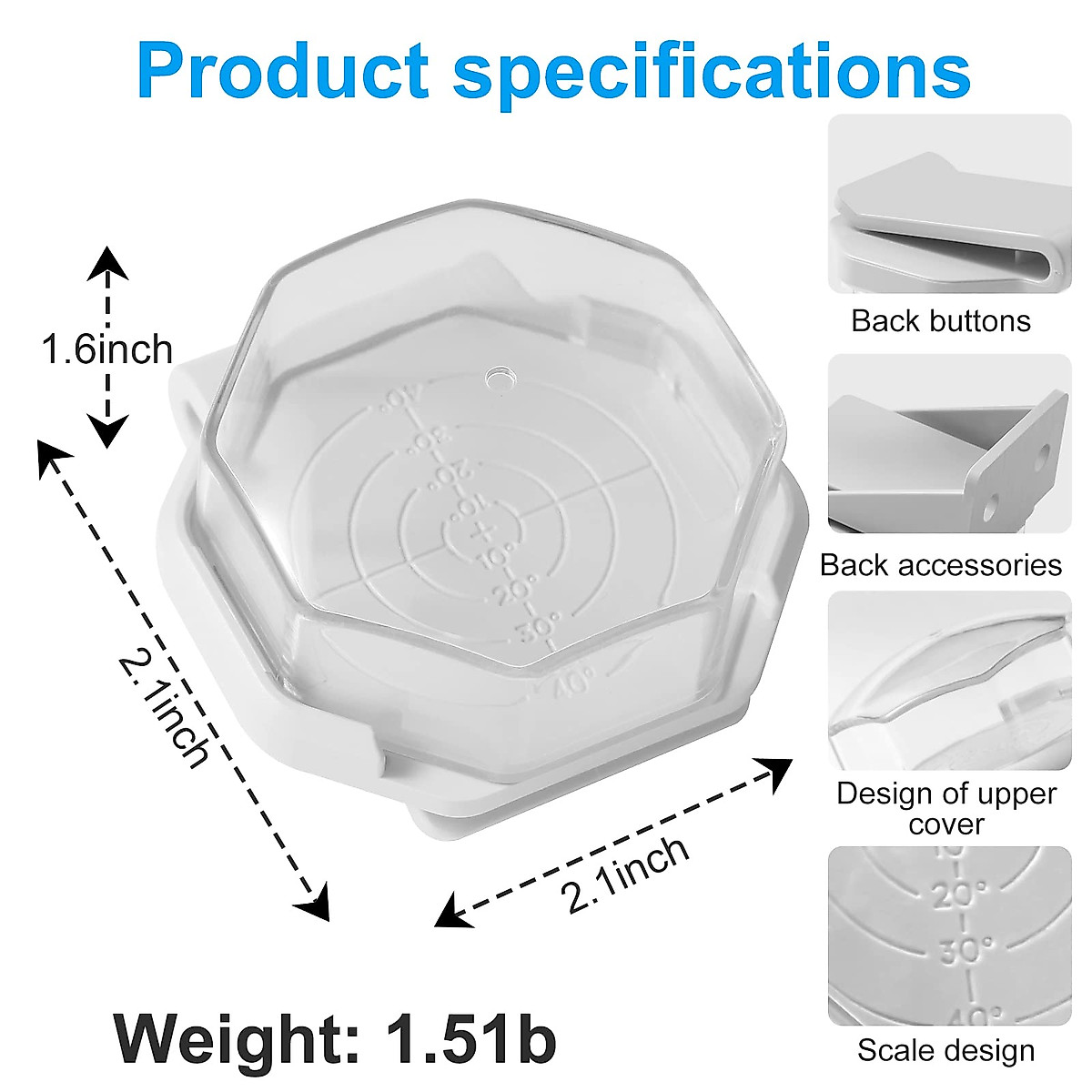 SUNSUL Solar Angle Guide, Solar Panel Accessories Precise Angle Adjustment Improve Solar Energy Conversion Efficiency for Portable Solar Panel Foldable Solar Panel Solar Panels Solar Battery Charger