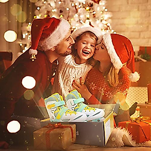 Nattork Boys Roller Skates for Kids, 3 Sizes Adjustable Toddler Roller Skates with All Light up 8 Wheels of Boy's Skates Shine, Safe and Fun for Indoor Outdoor Sports