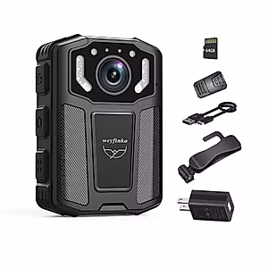 weyfinko FHD1080P Body Camera, 64GB Body Worn Camera,12H Video Record,Small Body Mounted Camera with Infrared Night Vision for Cycling,Meeting,Sport,Home and Outdoor
