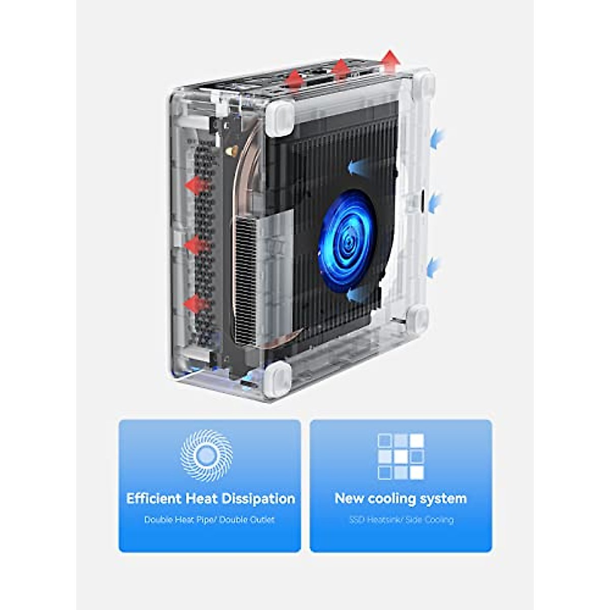 MINISFORUM Venus Series NPB7 Mini PC, 13th Gen Core i7-13700H Small Computer, 32G DDR5+1TB PCIe4.0 SSD, 2X HDMI(4K)+2X USB4(8K) Output, 2X 2.5G RJ45 Port, 4X USB3.2 Small Form Factor