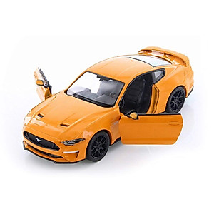 Motor Max 2018 Ford Mustang Gt 5.0 Blue with Black Wheels 1/24 Die-Cast Model Car 79352BL