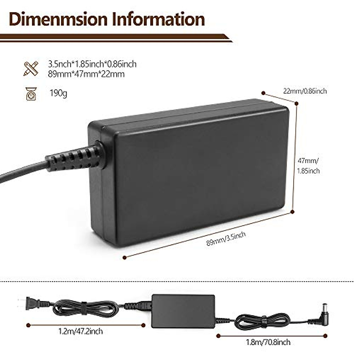 TAIFU AC Adapter Charger for 16V Fujitsu ScanSnap iX500, iX500 Deluxe, iX500 Deluxe Bundle Duplex Desk Scanner Mac PC P/N: PA03656-B305 PA03656-B005 PA03656-B015 PA03656-B205 Power Supply PSU Mains