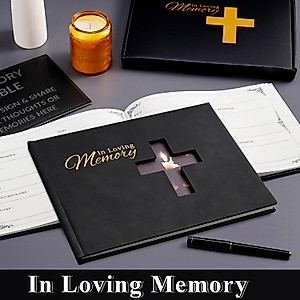 Funeral Guest Book For Memorial Service ,Funeral Sign In Book for guests,Hardcover Funeral Guest Books Celebration of Life,In Loving Memory Guest Sign In Book for Funeral,total 88 pages for 280 Guests
