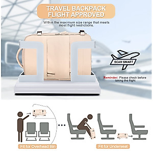 coofay Carry On Backpack Flight Approved Personal Item Travel Backpack For Women Airline Approved Waterproof Sports Luggage Backpack Casual Daypack Small Hiking Backpack