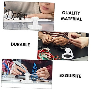 JECOMPRIS 2pcs Pen Base 3D Print Pen 3D Pen Organizer 3D Printing Pen Rack Printing Pen Storage Bracket Pencil Display Stand 3D Pen Accessories 3D Printing Brush Base Transparent Plastic