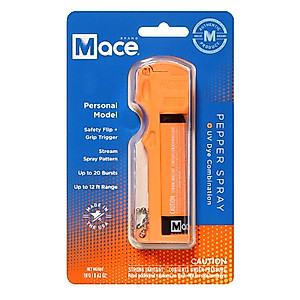 Mace Brand Personal Pepper Spray (Neon Orange), Normal