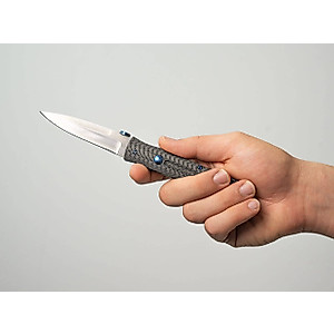 BÖKER PLUS IcePick Folding EDC Pocket Knife, Carbon Fiber Scales, Anodized Hardware, VG-10 Blade, Designed by Chuck Gedraitis