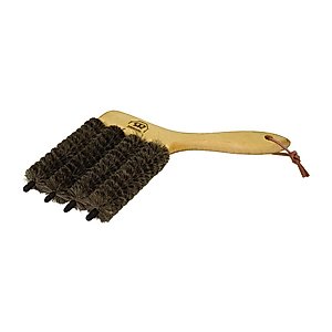 Redecker Dark Goat Hair - 4 in One - Venetian Blind Brush with Oiled Beechwood Handle, 4-3/4-Inches