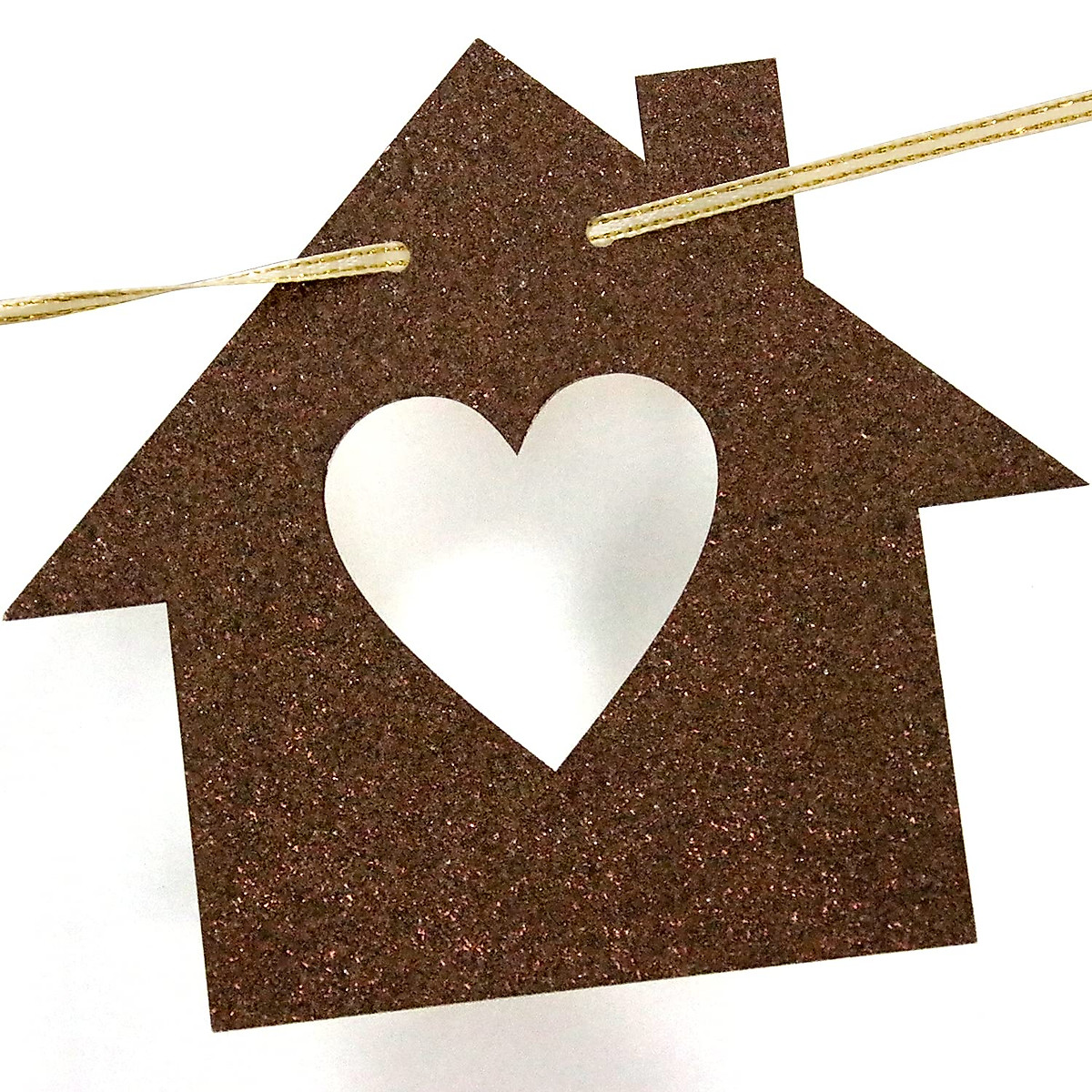 New Home New Chapter Banner, Housewarming Gift, Our First Home Sign, Home Sweet Home Decor Gold Glitter