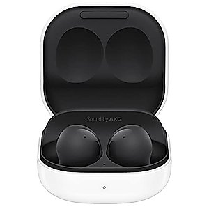 SAMSUNG Galaxy Buds 2 True Wireless Earbuds Noise Cancelling Ambient Sound Bluetooth Lightweight Comfort Fit Touch Control US Version, Black Graphite (Renewed)