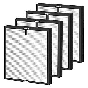 ROMON HY4866 Replacement Filter for MORENTO HY4866 Air Purifer, Enhanced Version 3-in-1 H13 Ture HEPA and Activated Carbon Filter, 4 Pack