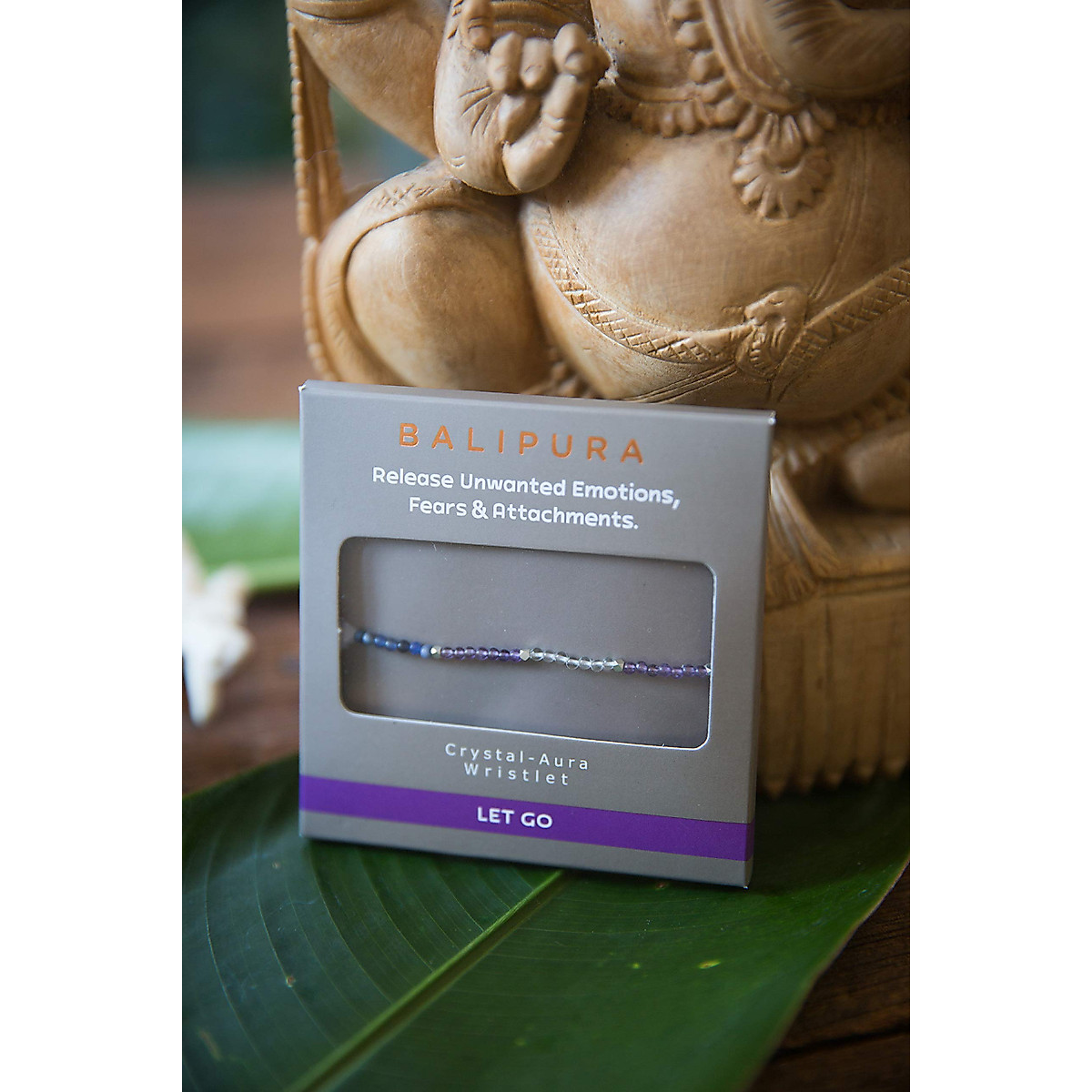 BALIPURA - Let Go Aura Bracelet for Women - 2mm SMALL (TINY) BEADS Healing Crystal, Natural Gemstones, Clear Quartz - 925 Solid Silver Beads - Essential Women Real Stone - (Let Go)…