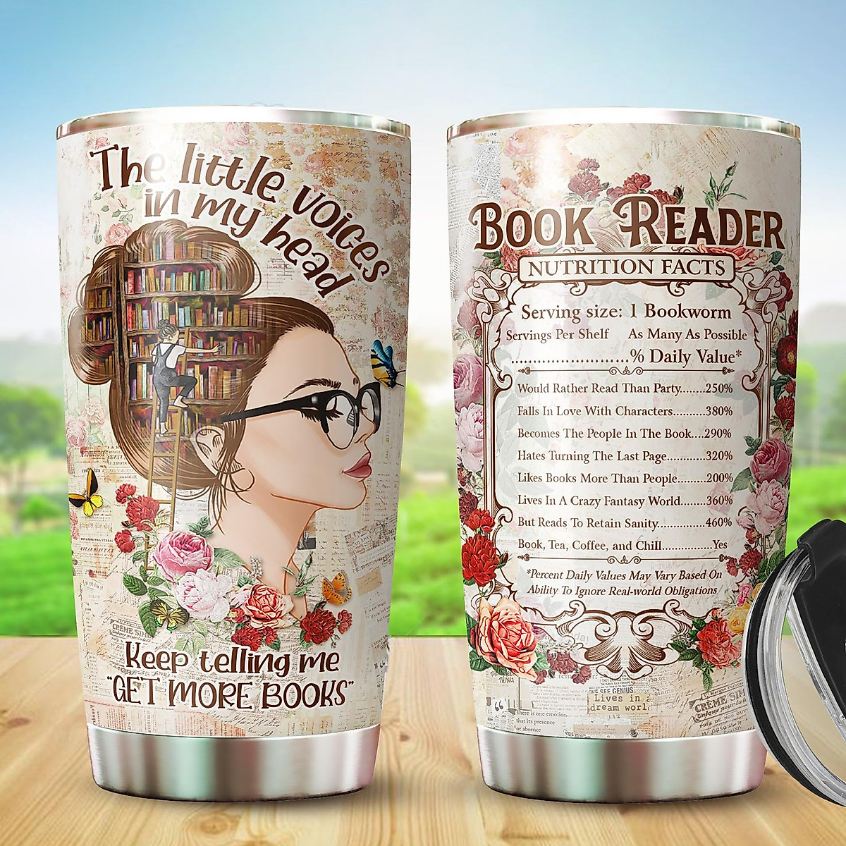 Book Lover Tumbler - Gifts For Book Lover On Christmas, Birthday - Librarian Tumbler for Women - Book Lover Mug - Book Lover Cup - Gifts for Women - Gifts for Her