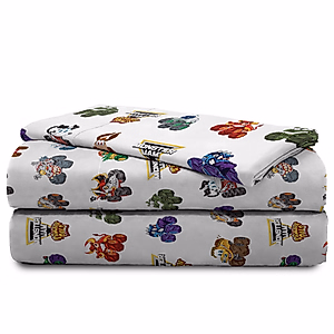 Monster Jam Truckin Pals Toddler Sheet Set - 3 Piece Set Super Soft and Cozy Kid’s Bedding Features Grave Digger & Megalodon - Fade Resistant Microfiber Sheets (Official Monster Jam Product)