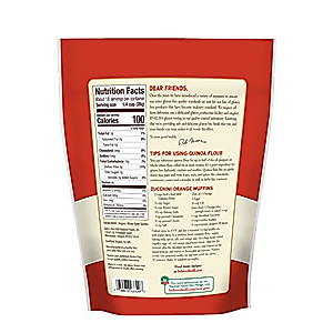 Bob's Red Mill Organic Quinoa Flour, 18-ounce (Pack of 4)