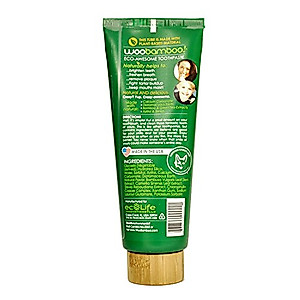 WooBamboo! Vanilla Mint Toothpaste - Naturally Derived, Fluoride Free, Vegan, Gluten Free