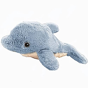 Weighted Stuffed Animal Heating Pad - Lavender Scented Plush Dolphin - Microwavable Stuffed Animal - Dolphin Gifts for Kids Adults - Large Stuffed Dolphin Toy
