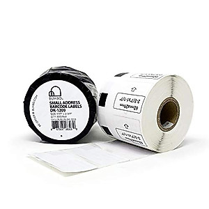 Buhbo Compatible Refill Replacement Label for Brother DK-1209 2-3/7" x 1-1/7" Small Address and Barcode (8 Pack / 800 Labels Per Roll)