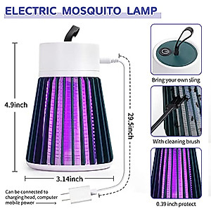 Bug Zapper Electric UV Insect Catcher Killer for Flies,Fly Trap Lamp Mosquitoes,Gnats & Other Small to Large Flying Pests for Home, Kitchen,Garden,Patio,Camping & More with Plug