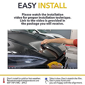 TWRAPS Hood Clear Protection Film (PPF) for Tesla Model S (2016+ Including Plaid) 8mil 11"