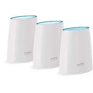 NETGEAR Orbi Whole Home Mesh WiFi System – 3 Pack Router RBK43-200NAR (Renewed)