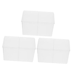 FOMIYES 3pcs Nail Towel Storage Box Drawer Organizer for Makeup Desk Dispenser Desktop Stationery Box Cotton Swab Container Makeup Brush Holder Makeup Cotton Pad Organizer Cotton Pad Box