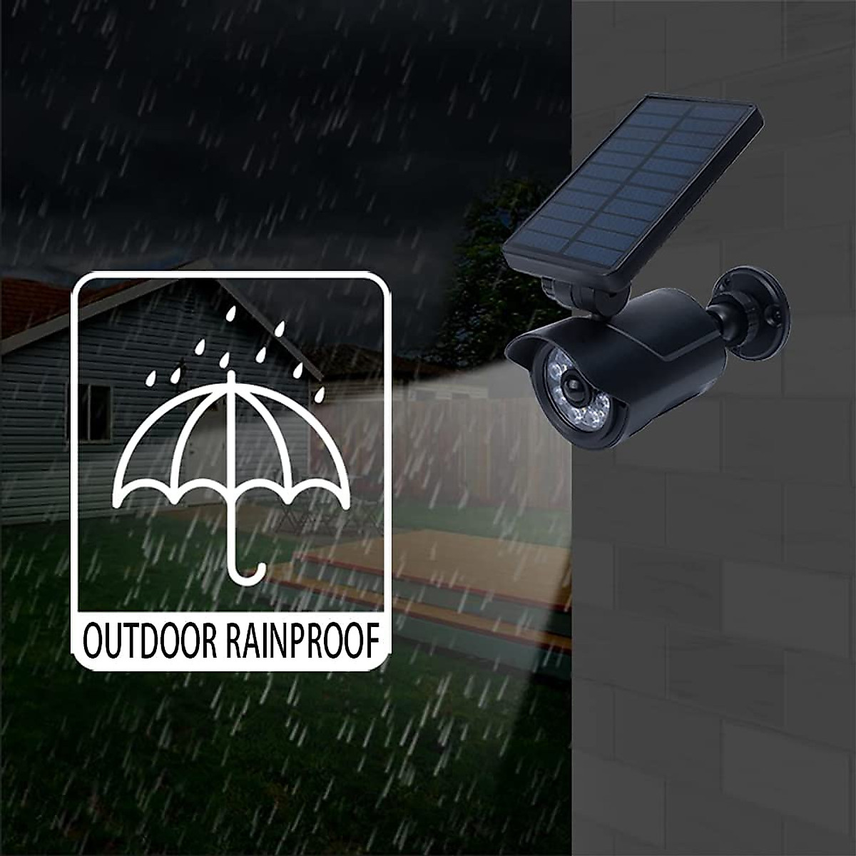 OUTOFDARK Solar Motion Sensor Lights, 8 LED Security Lights,500 Lumen Solar Flood Lights for Garage Yard Driveway Pathway