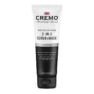 Cremo Detoxifying 2-in-1 Scrub & Mask, Activated Charcoal, 4 oz