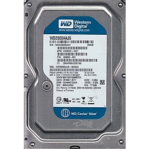 WD2500AAJS-60Z0A0, DCM DGNNNT2AEN, Western Digital 250GB SATA 3.5 Hard Drive