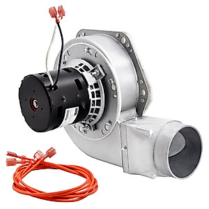 Criditpid Replacement PU-076002B Combustion Exhaust Blower Fan for Englander 25-PDVC, 55-SHP10, 25-PDV Pellet Stoves, With Housing & Gasket.