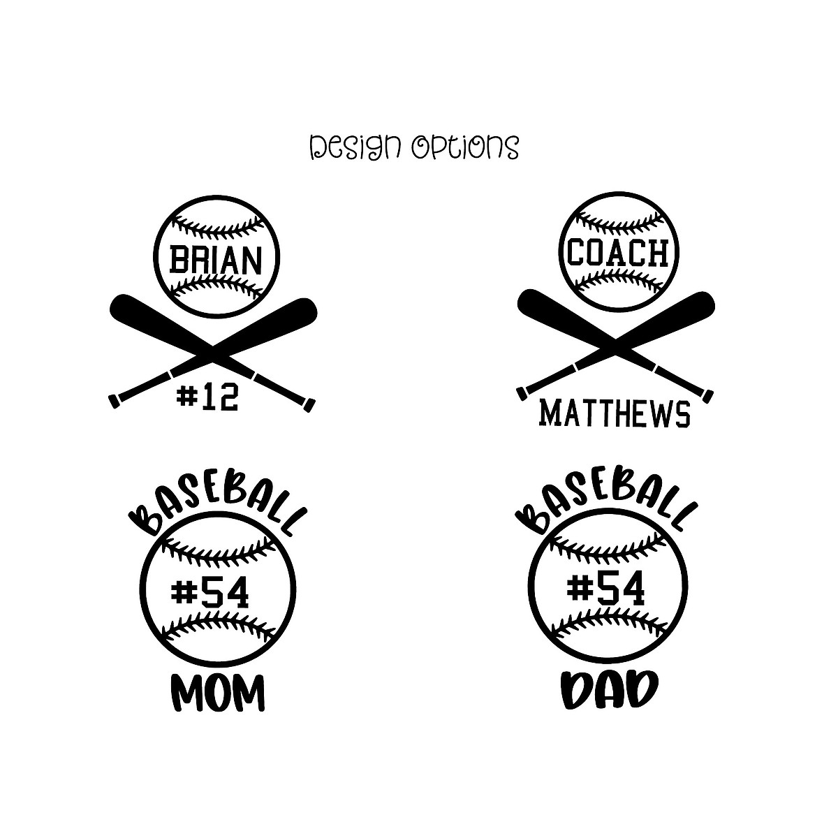 AVITO Personalized Baseball Tumbler - 40 oz Stainless Steel Tumbler With Handle - Laser Engraved - Umpire Gift, Team Gift, Baseball