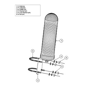 Proxicast High Gain 10 dBi Universal Wide-Band 4G / LTE, 5G & WiFi Omni-Directional Outdoor Pole/Wall Mount Antenna for Verizon, AT&T, T-Mobile (ANT-126-002)