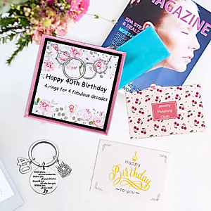 40th Birthday Gifts Women, Fabulous Funny Happy Birthday Gift for Best Friends, Mom, Sister, Wife, Aunt Turning 40 Years Old, 40th Bday Gifts Women