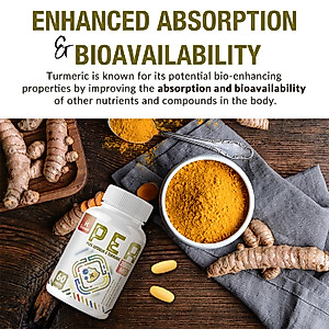 Rosmolo 1500 MG Palmitoylethanolamide with Luteolin 98% & Turmeric, High Absorption, Micronized Pea Supplement for Discomfort Management- USA Made - 120 Tablets