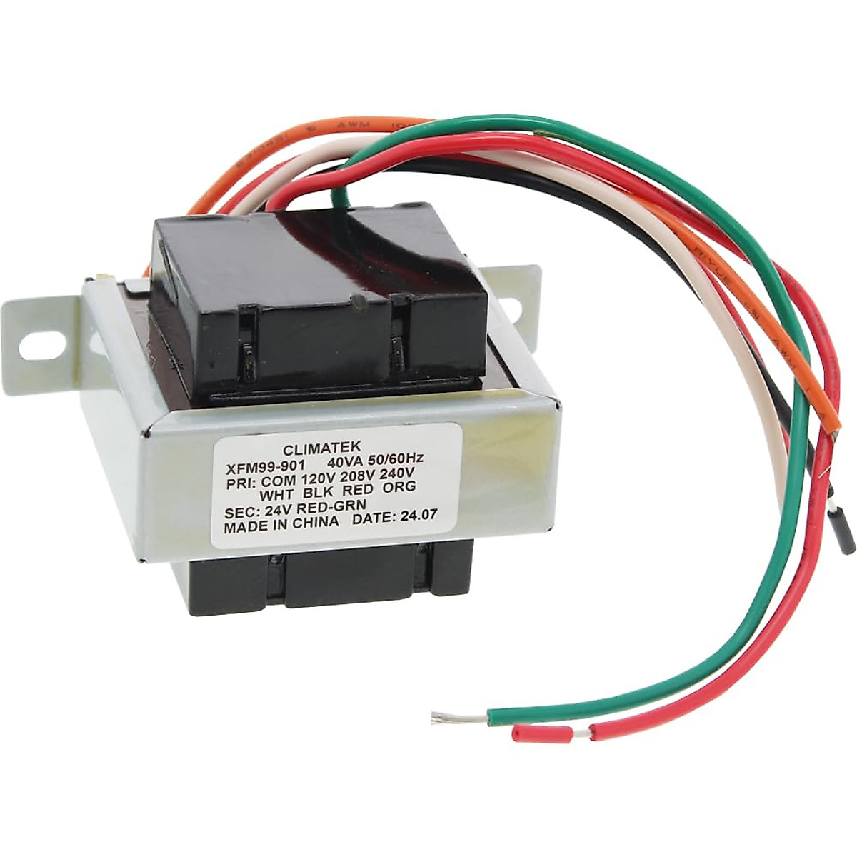 White Rodgers 90-T40F3 - Aftermarket Replacement Foot Mount 40VA Packard Transformer - 120/208-240 Volt Input - 24 Volt Output