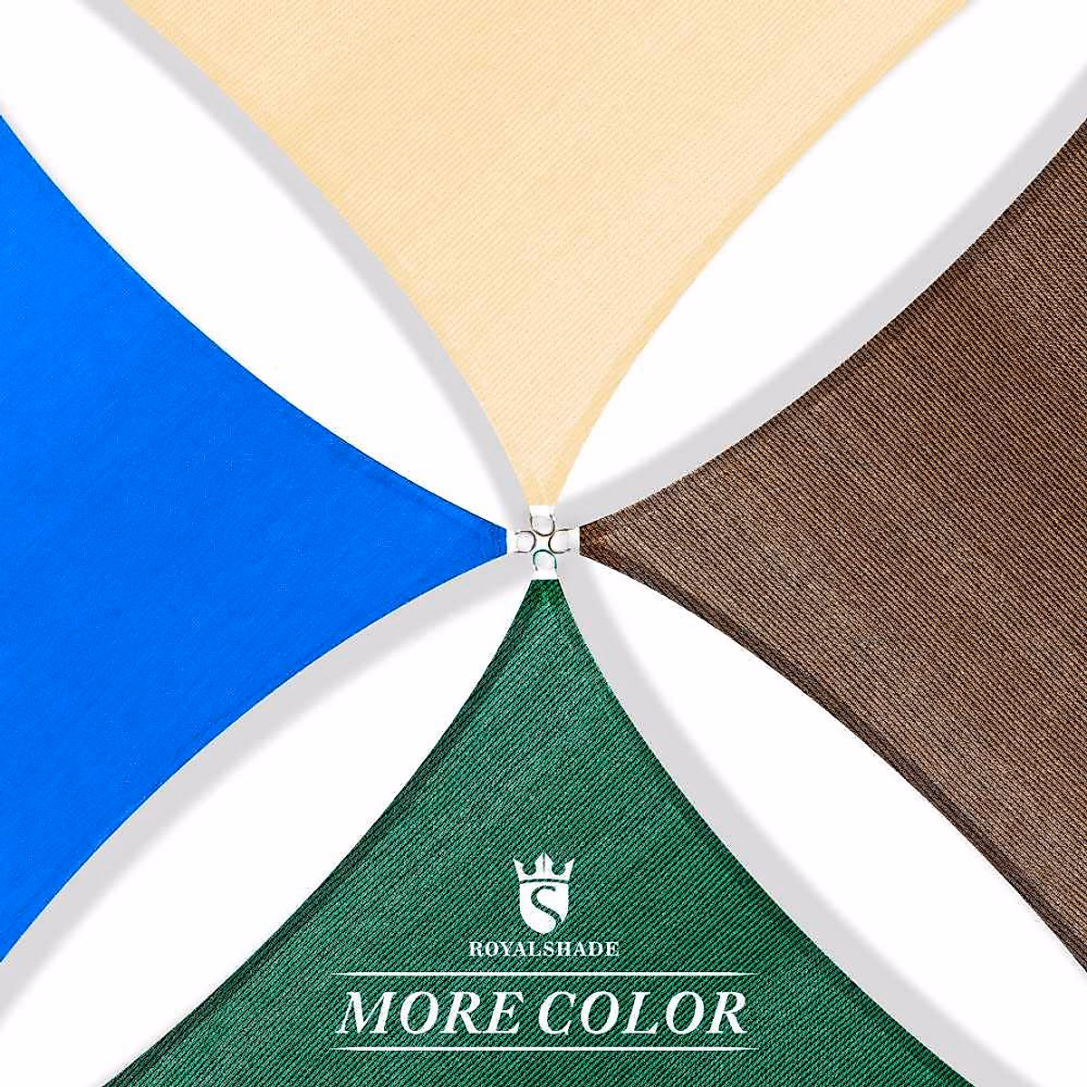 Royal Shade 8' x 12' Cream Rectangle Sun Shade Sail Canopy Outdoor Patio Fabric Screen Awning RTAPR0812 - UPF50+ 95% UV Blockage, Heavy Duty, Water & Air Permeable (We Make Custom Size)