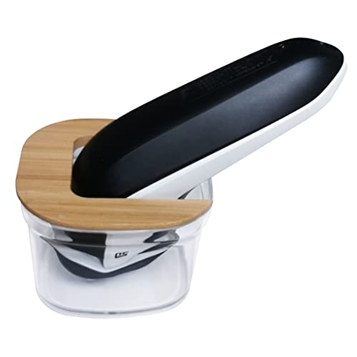 FitSand Bamboo Shaver Rinse Stand Compatible with Remington PR1335B R3000 Series Men's Electric Razor