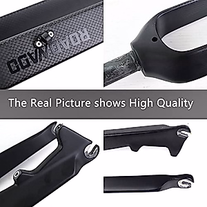 ROADNADO Mountain Bike Rigid Forks Carbon Fork 28.6mm 26/27.5/29 in MTB Carbon Forks 1-1/8" Lightweight Front Fork 3k BicycleThreadless Straight/Tapered Tube Matte Black