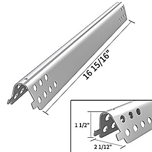 SHINESTAR 17" Heat Tents Replacement for Char-Broil Performance Series Gas Grills, Stainless Steel, Set of 4