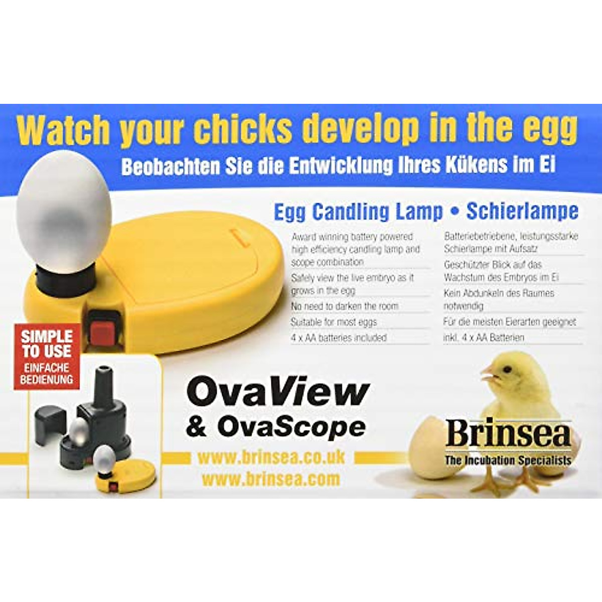 Brinsea Products Egg Scope for Monitoring The Development of The Embryo within The Egg