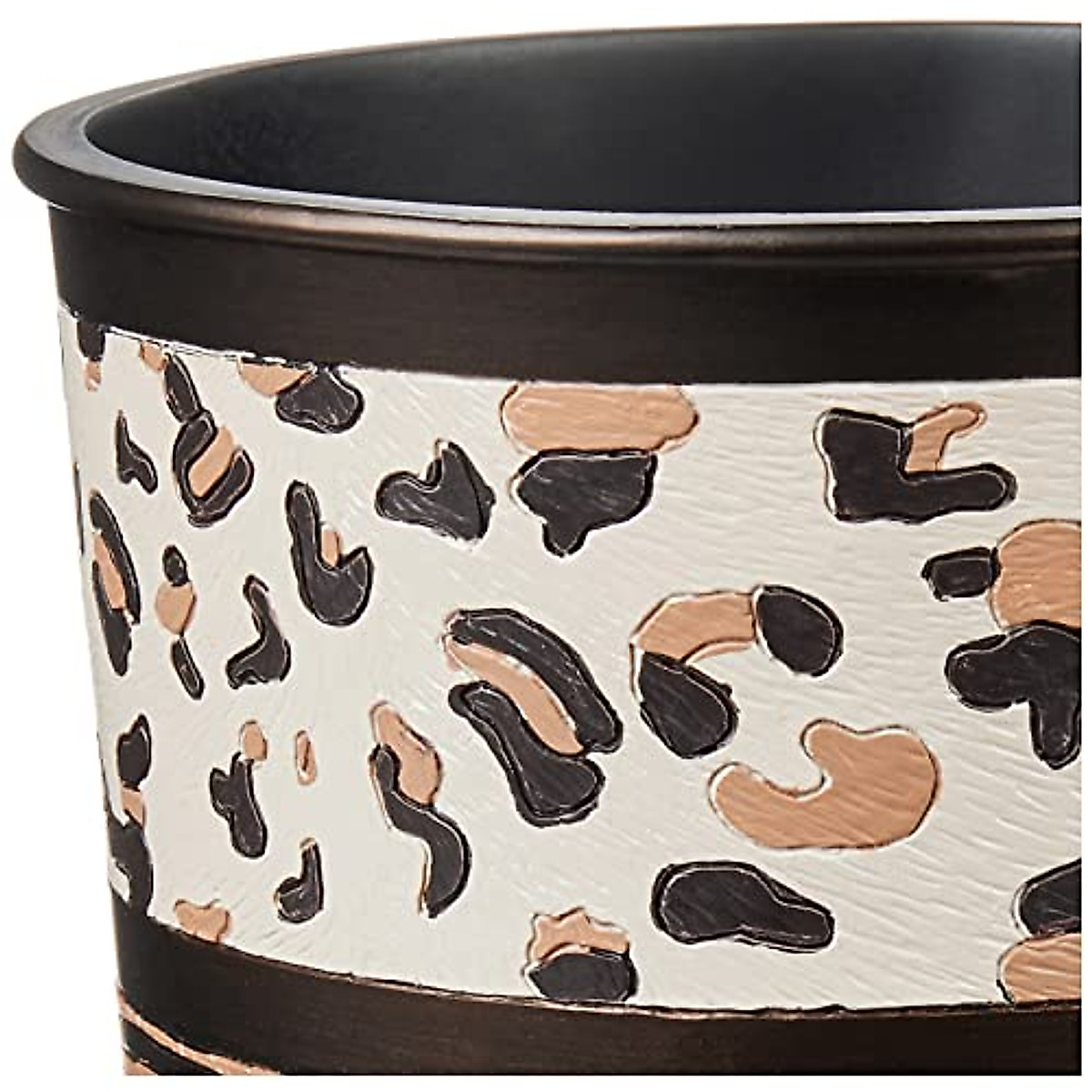 Popular Bath Waste Basket, Jezella Collection, Animal Print