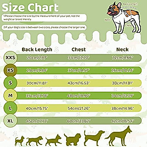 IDOMIK Dog Pajamas Clothes Breathable 4 Legged Pet Jumpsuits, Soft Cotton Onesies Pet Clothes for Small Medium Dog, Puppy Cat Cute Print Outfit Apparel Pjs Hair Cover Bodysuits Jammies for All Season