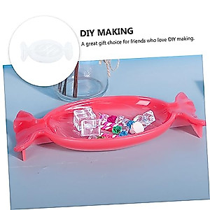 COHEALI 1pc Candy Dish Mold Crystal Tray Ice Cubes Trays Silicone Tray Silicone Molds for Epoxy Resin Epoxy Resin Craft Casting Silicone Crystal Epoxy Mold Handmade Mold DIY Manual Mold