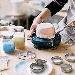 ARTEZA Regular Mouth Mason Jar Lids, 24-Pack, 2.4 Inches and 2.5 Inches, Reusable Canning Lids for DIY, and Home Decor