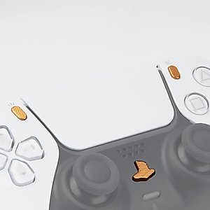 TOMSIN Aluminum Metal Share, Options, Home Buttons Kit for PS5 Controller (Bronze)