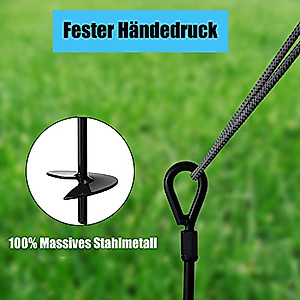 Jayzod Earth Ground Anchor 15 Inch Heavy Duty Earth Anchors Shelters, Canopies,Tents,Swing Sets,Trampoline，4 Pack,Adapter not Included