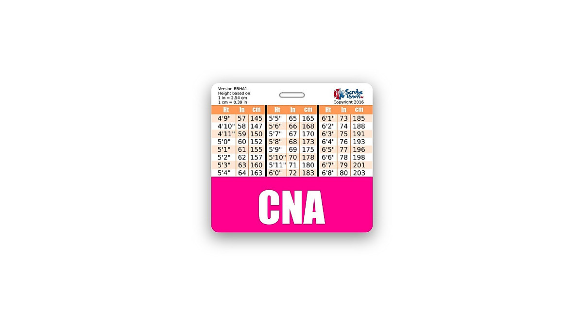 CNA Badge Buddy with Conversion Charts - Durable & Waterproof