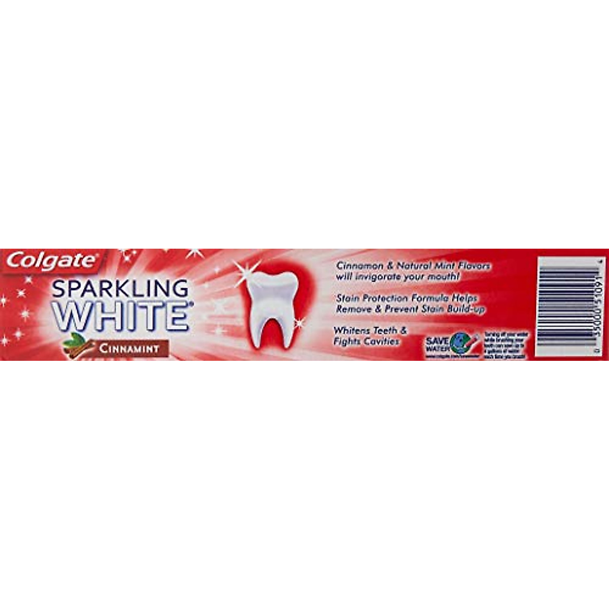 Colgate Sparkling White Whitening Toothpaste, Cinnamint - 6 ounce